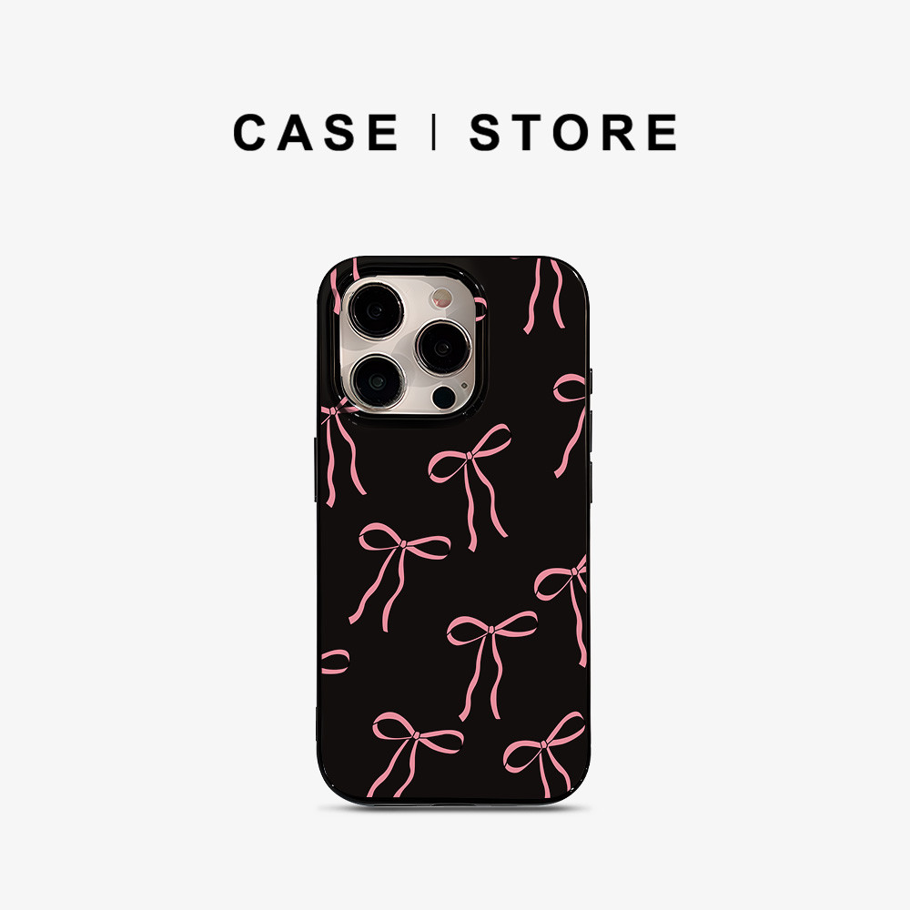 Jual “ Bow ” cases_store Glossy Jelly Shell for iPhone16/15/14/13/Pro ...