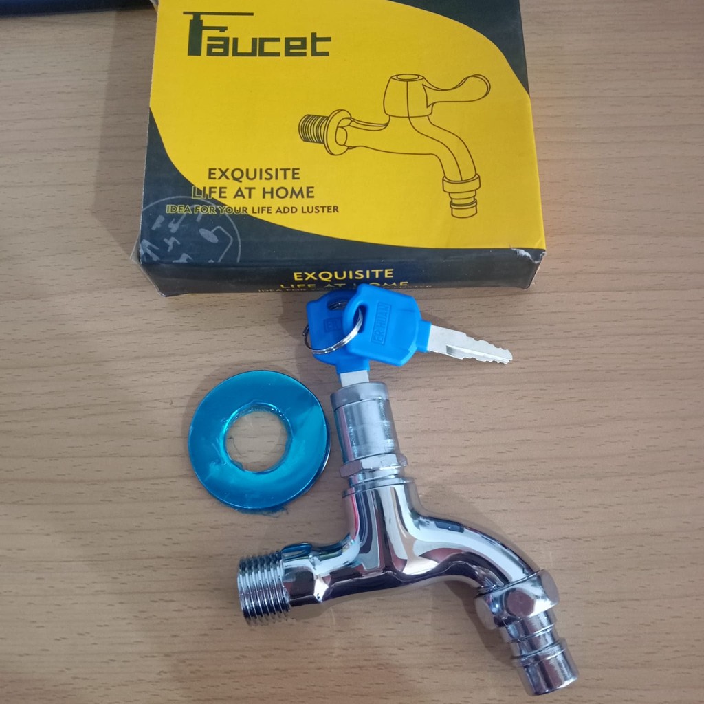 Jual Anti-theft Sink Faucet Lock Key Single Handle Lockable Household ...