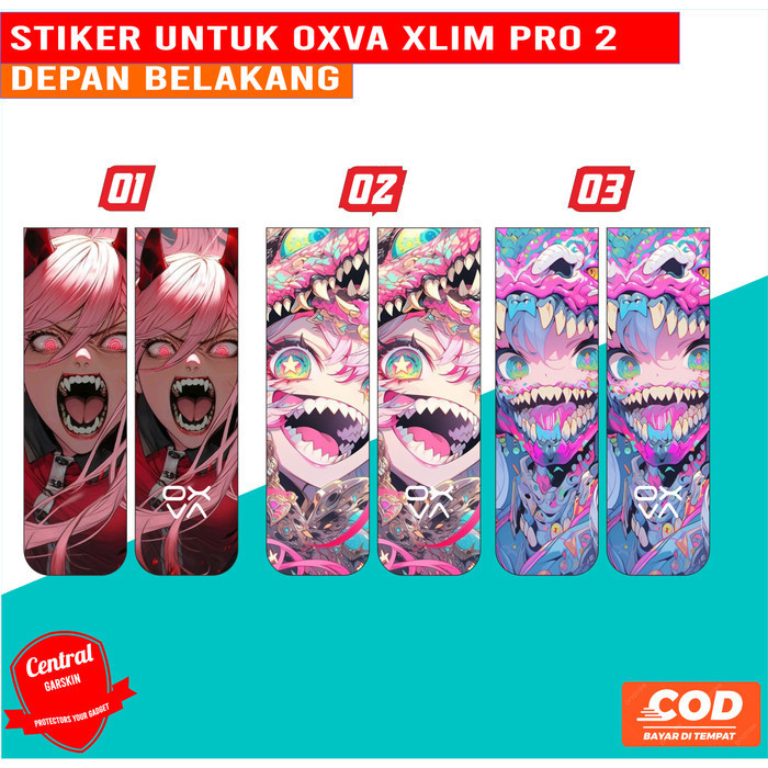 Jual Sticker Garskin Skin OXVA XLIM PRO 2 DEPAN BELKANG - 01 | Shopee ...