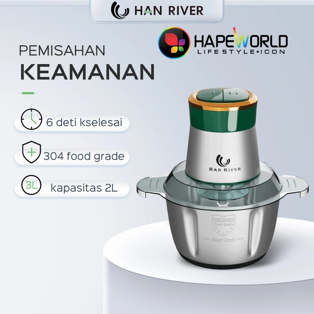 Jual HAN RIVER Blender Chopper HRJRJ04 chopper 2L-GARANSI RESMI ...
