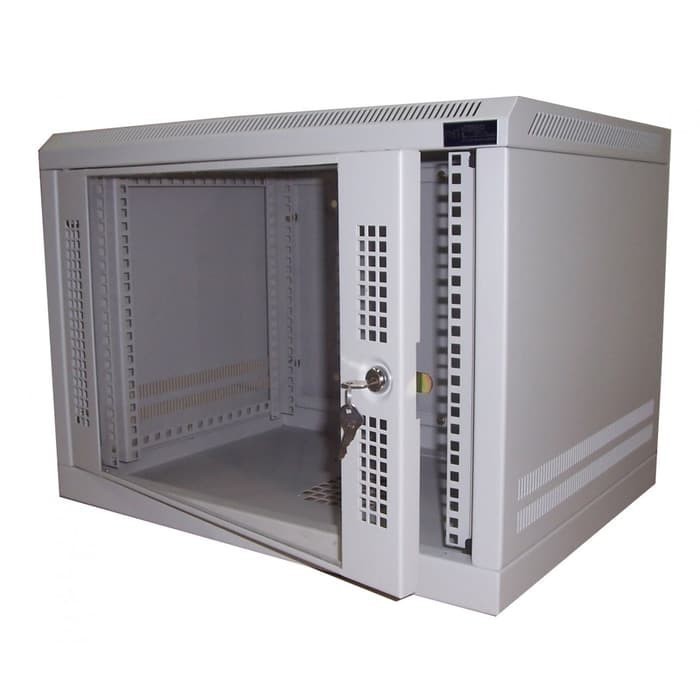Jual ABBA Rack Server 19" Wallmount 8U 450mm Single Door ( PDU 6 Outlet ...