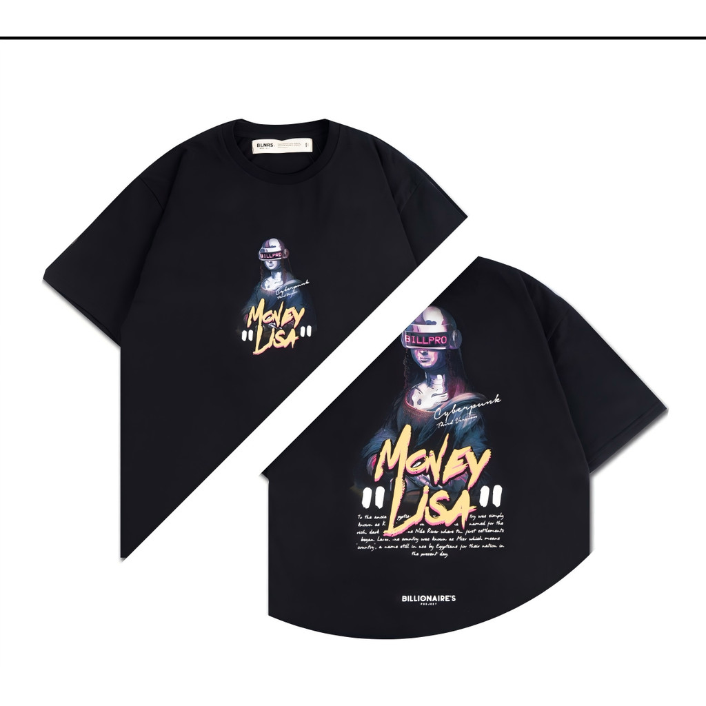 Jual BILLIONAIRES PROJECT TSHIRT - MONEYLISA V3 CYBERPUNK BLACK | Shopee Indonesia