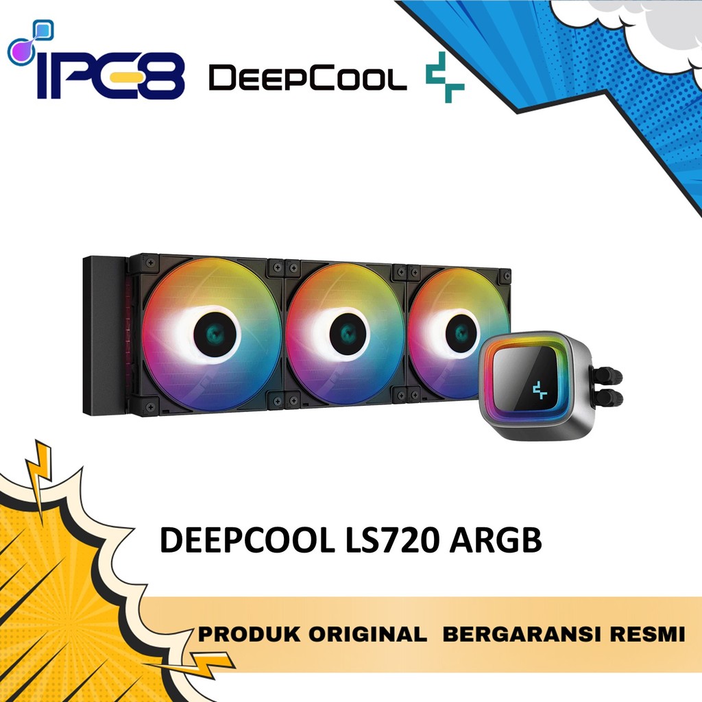 Jual DEEPCOOL CPU COOLER LS720 ARGB 360MM | CPU LIQUID AIO COOLER ...