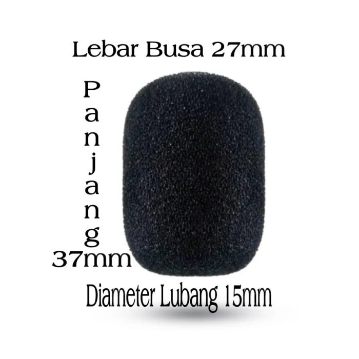 Jual Busa Mic Kecil / Foam Microphone Headset Clip On / Busa Mic Meja ...