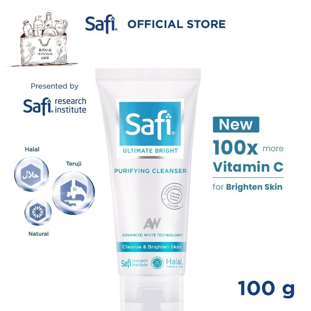 Jual SAFI ULTIMATE BRIGHT PURIFYING CLEANSER 100G BATANG PERSONAL CARE ...