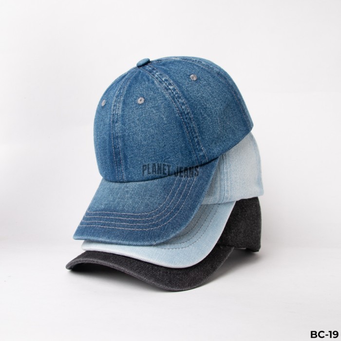 Jual Planet Jeans - Topi Baseball Denim Original Washed Series BC19 ...