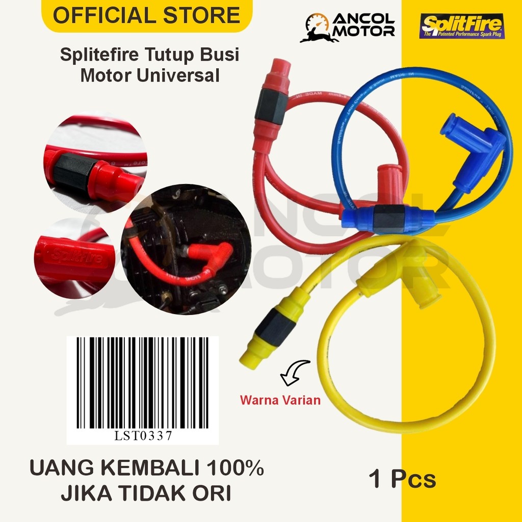 Jual SplitFire Twin Core Kepala Cangklong Tutup Busi Kabel Motor Bebek Matic Universal | Shopee ...