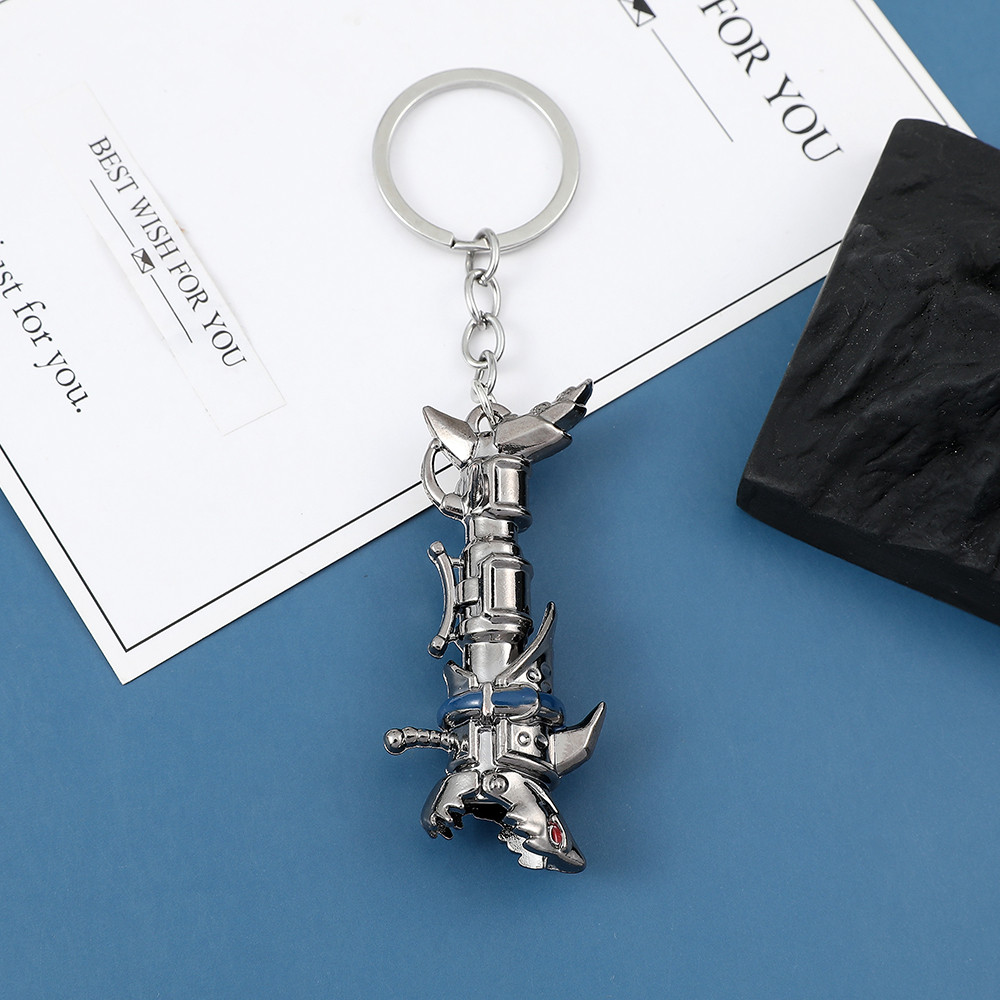 Jual League of Legends Game Figure Anime Arcane Jinx Keychain Shark ...