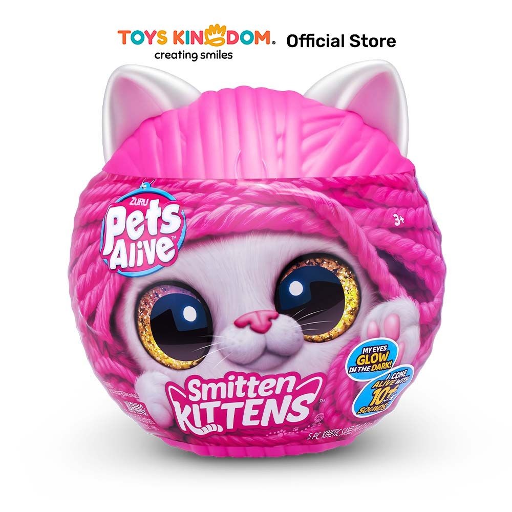 Jual Toys Kingdom Zuru Set Boneka Plush Pets Alive Smitten Kitten S1 ...