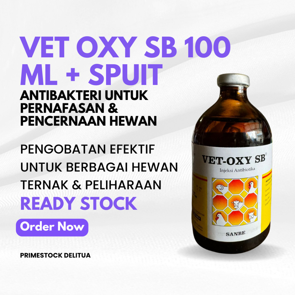 Jual VET OXY SB 100 ml + Spuit - Obat Antibakteri untuk Infeksi ...