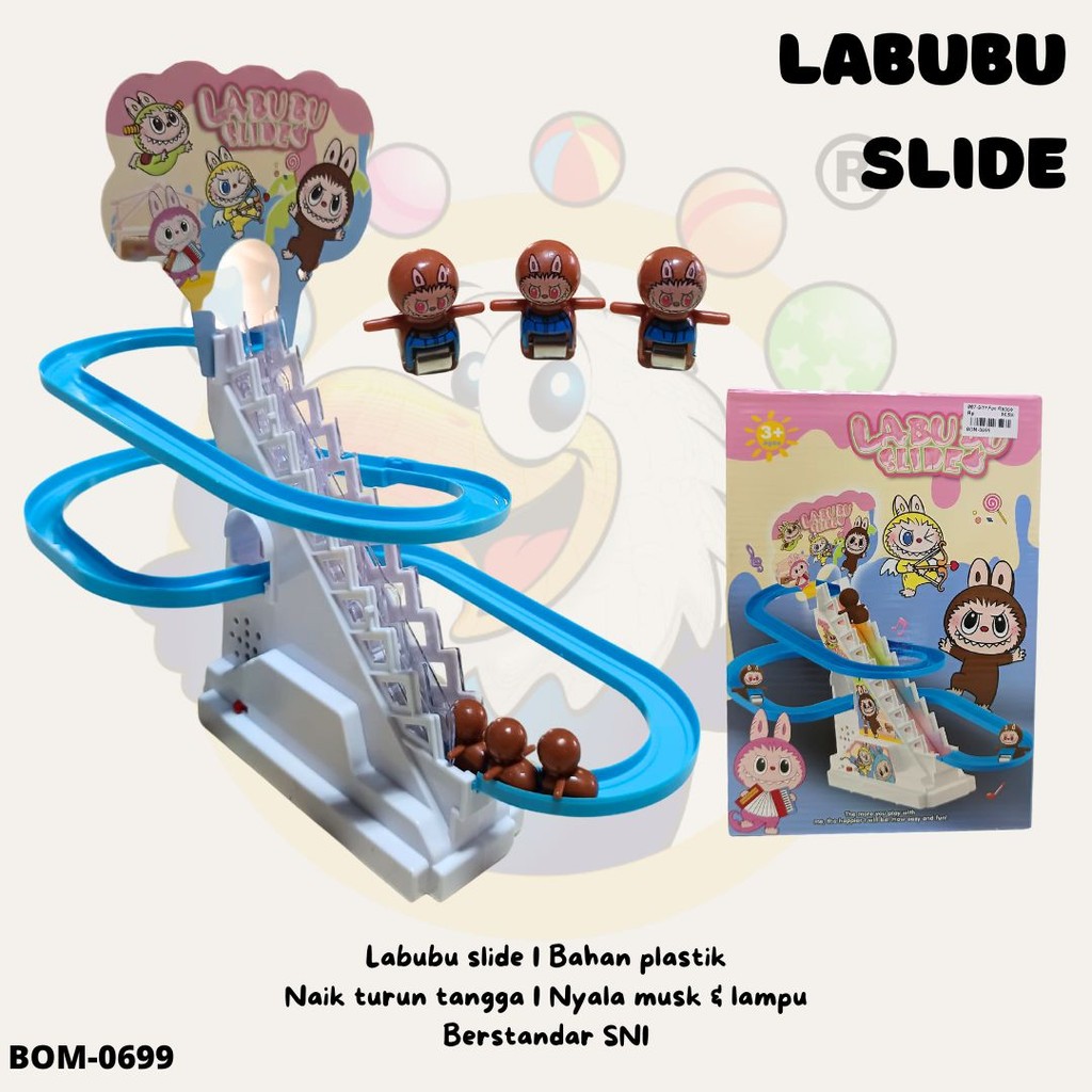 Jual LABUBU SLIDE 867/MAINAN ANAK LABUBU NAIK TURUN TANGGA | Shopee ...