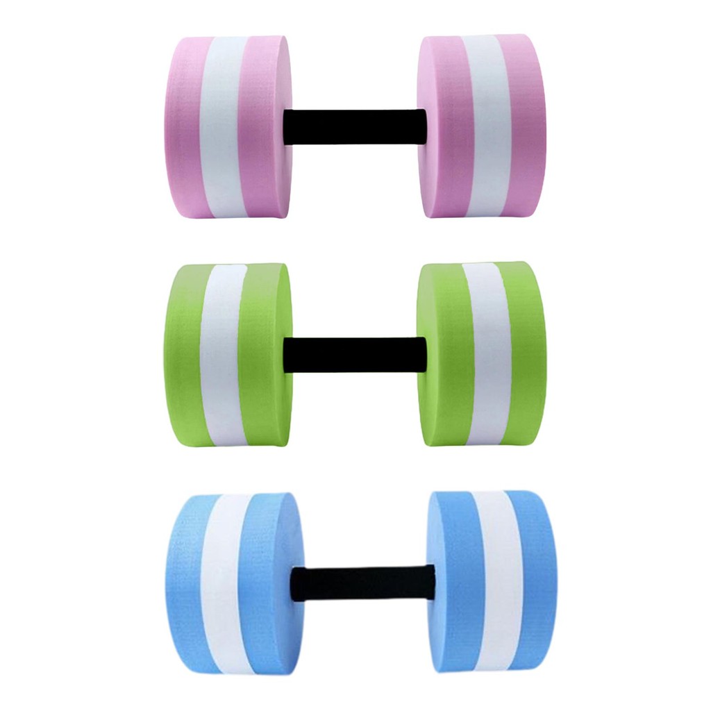 Jual Aquatic Dumbbell Adults Kids Aquatic Weights Swim Barbell Pool ...