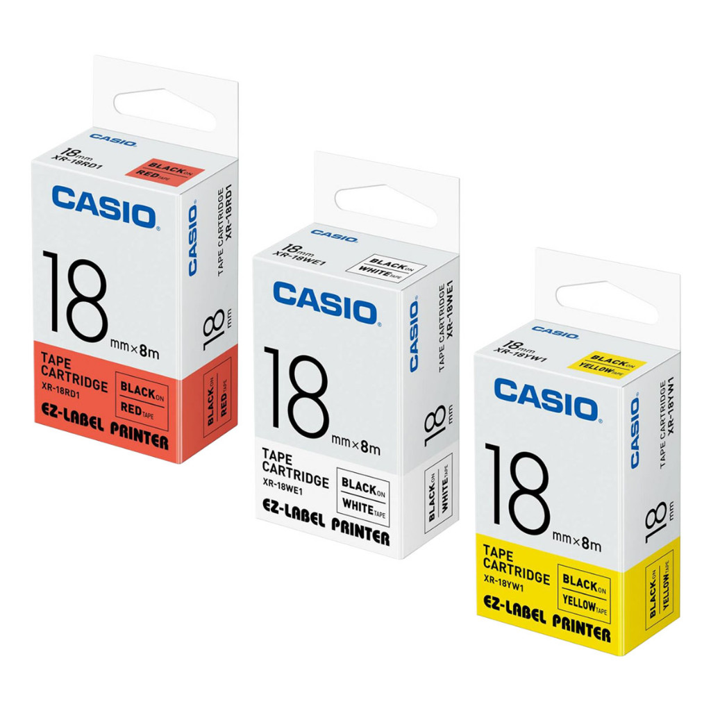 Jual Tape Cartridge Pita Label Casio XR-18 | Shopee Indonesia