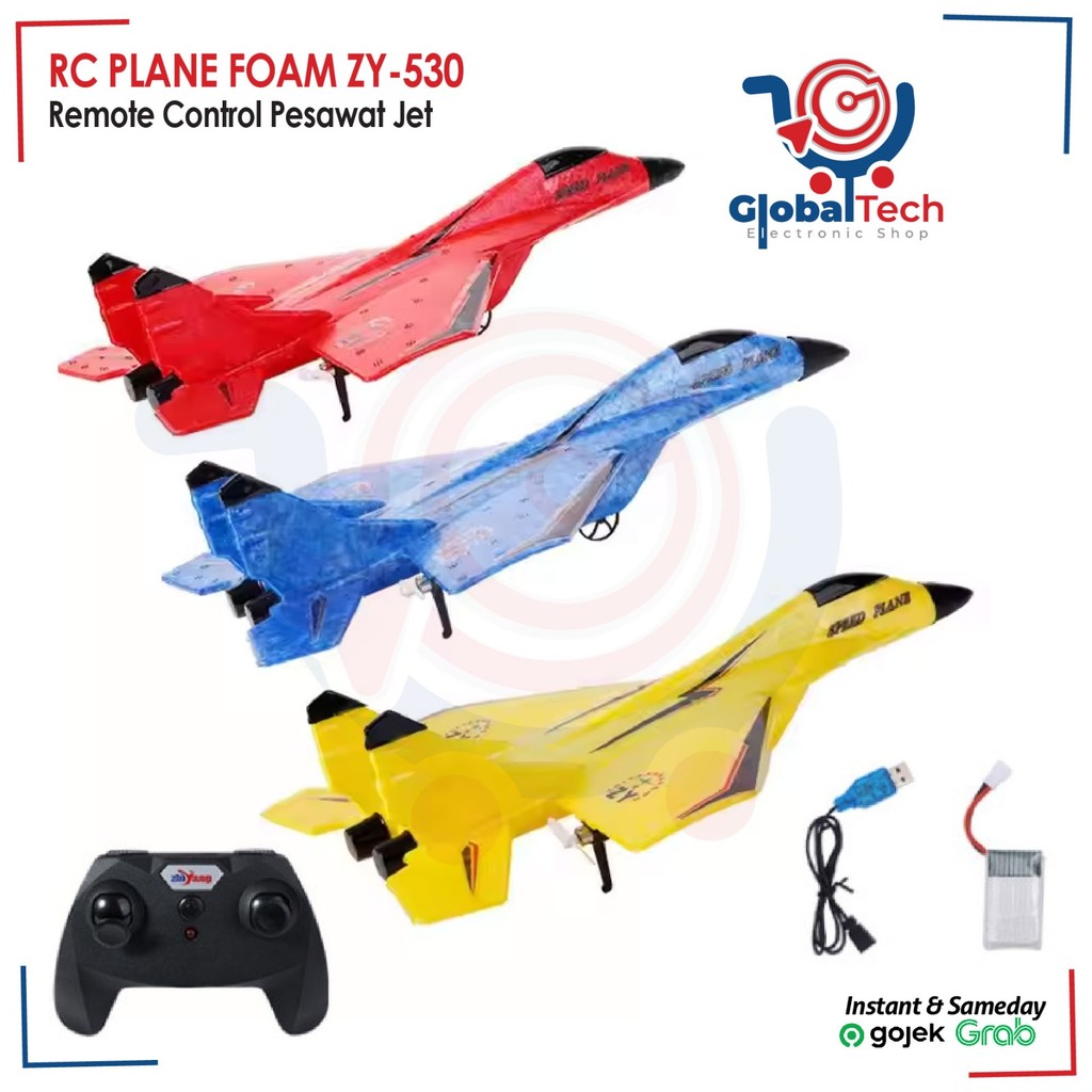 Jual Mainan Pesawat Remote Control Besar 2 battery RC Glider Air Plane ...