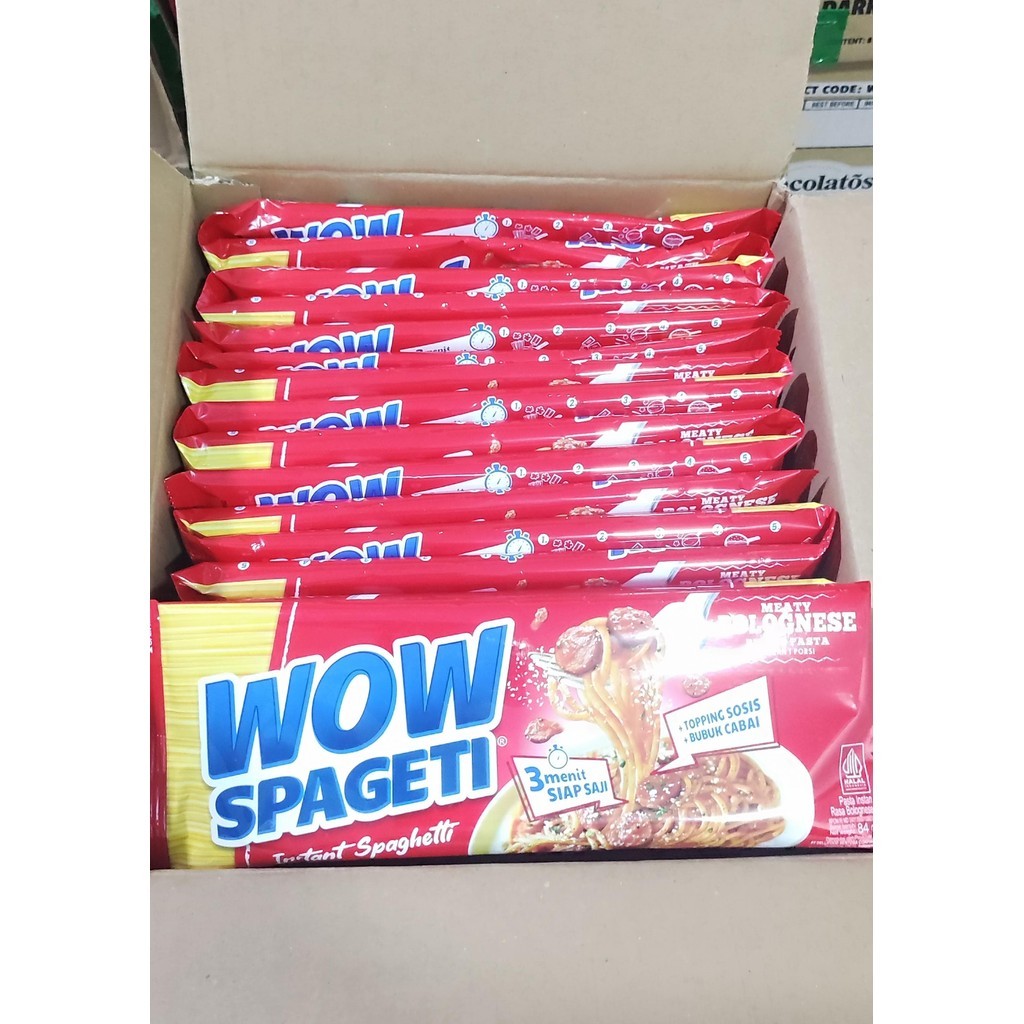 Jual WOW Spaghetti Bolognese 84 gr PCS | Shopee Indonesia