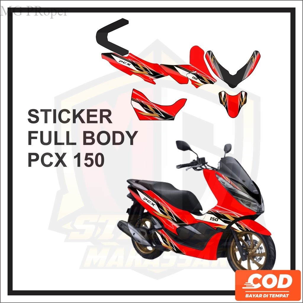 Jual Stiker Striping Decal PCX 150 Variasi Aksesoris Honda PCX 150 Old ...