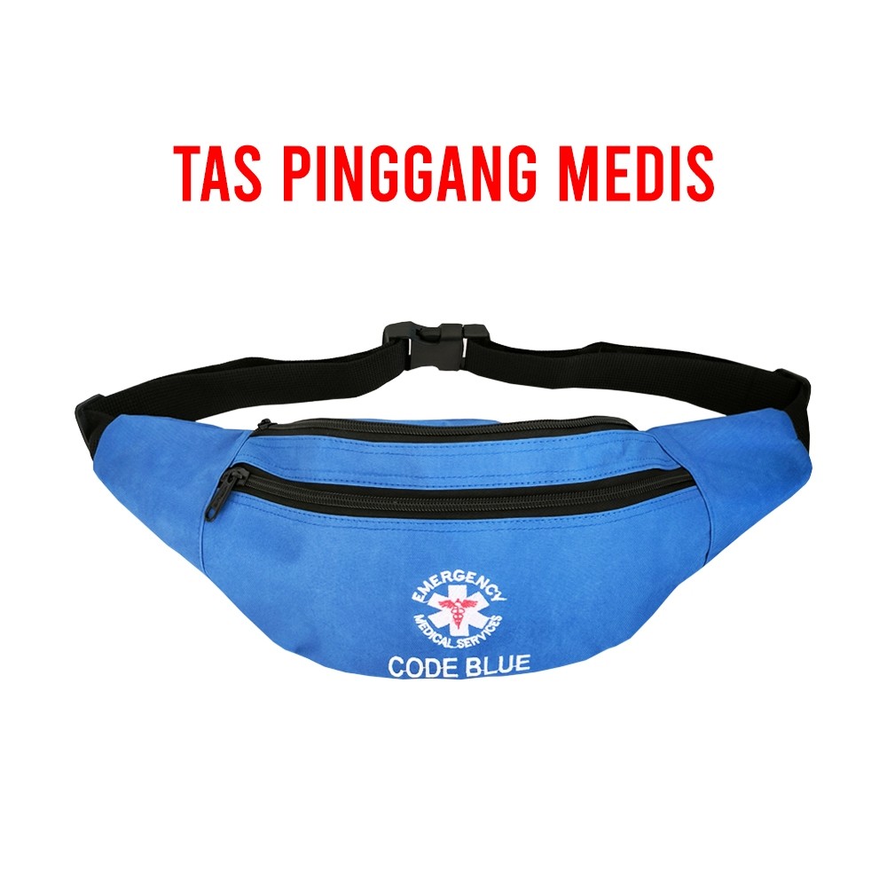 Jual Tas Pinggang Medis Code Blue Waist Bag Medis Emergency Kit P3K SAR ...