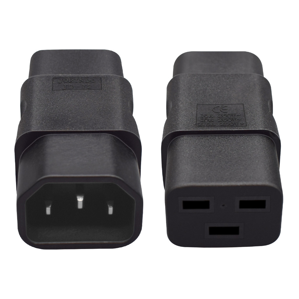 Jual PDU PSU APC UPS IEC C14 male to C19 adapter, IEC C19 to C14 adapter PLUG Computer room ...