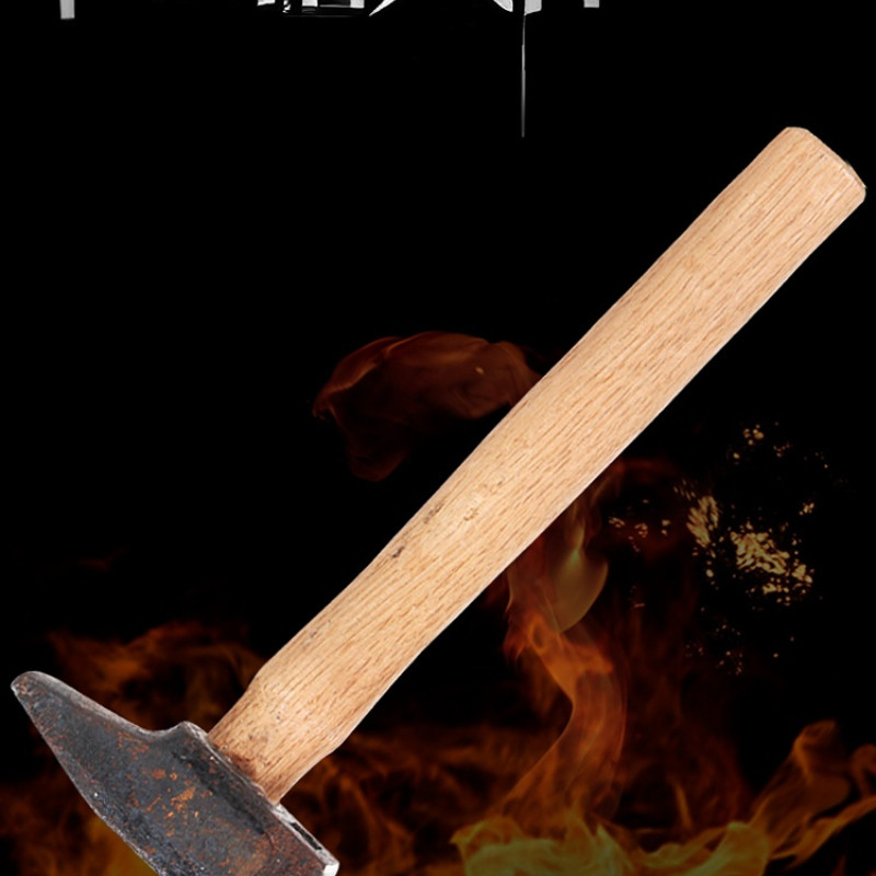 Jual Outdoor iron hammer, wooden handle, flat head hammer, crushed ...