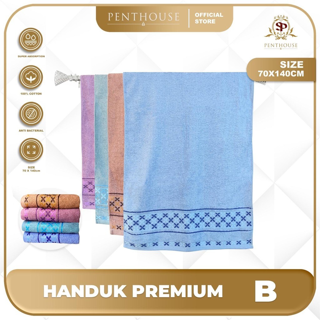 Jual Handuk Mandi PENTHOUSE Premium Ukuran 70X140 Dewasa Cotton B1-B2 ...