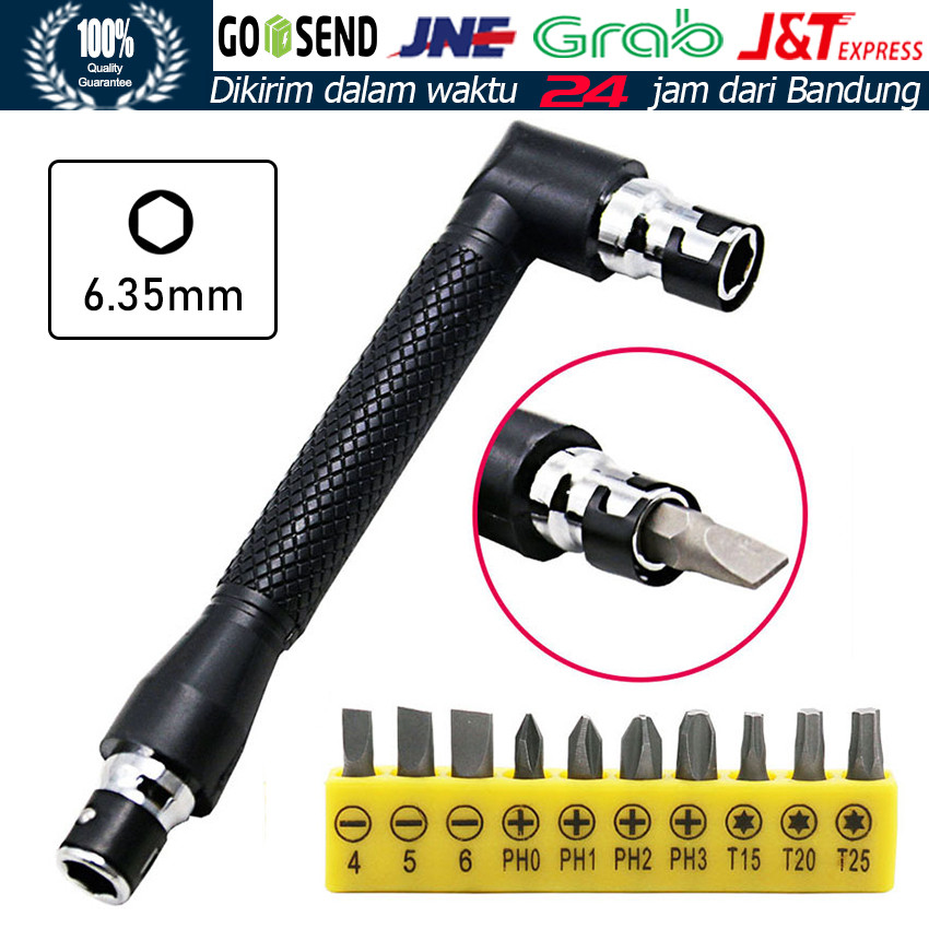 Jual Obeng L Siku / Gagang Double Ended / Adapter Kepala Kunci Socket ...