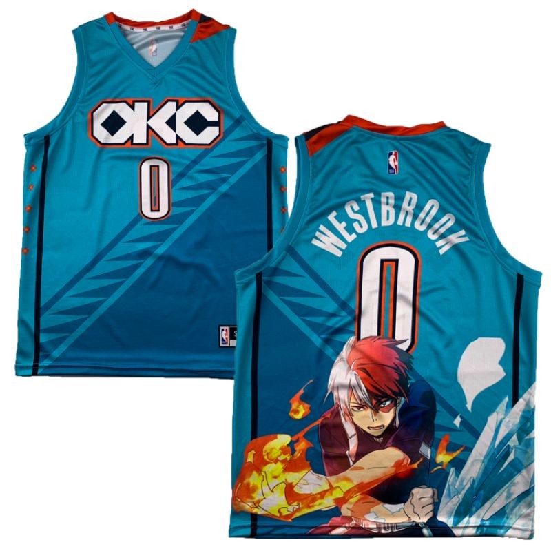 Jual Komaria | Jersey Basket Russell Westbrook Oklahoma City Thunder ...
