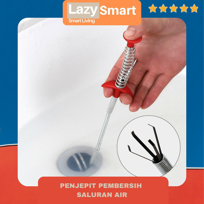 Jual Pembersih Saluran Air Mampet Kawat Pencapit Kotoran Pipa Air Wastafel Anti Sumbat | Shopee ...