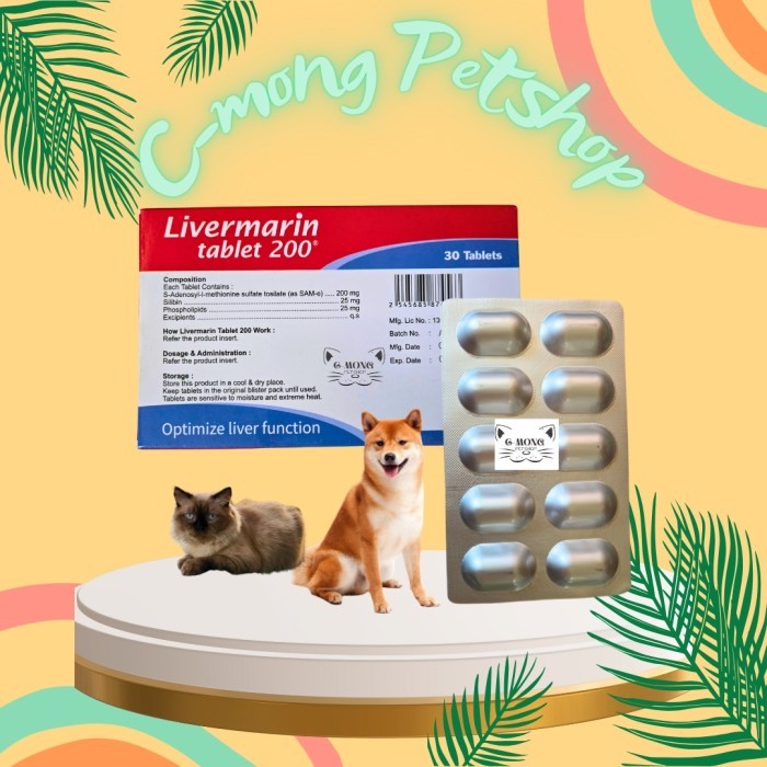 Jual Livermarin 200mg Liver / Hepatic / Hepato Supplement For Cats ...