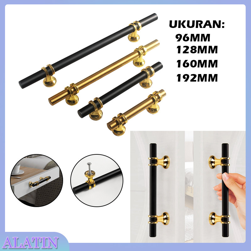 Jual Handle Lemari / Handle Lemari Handle Emas Hitam / Tarikan Laci ...
