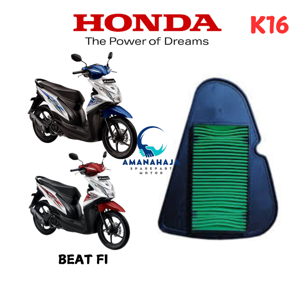 Jual (GARANSI) ORI FILTER UDARA SARINGAN HAWA BEAT F1 (K16) | SPAREPART ...