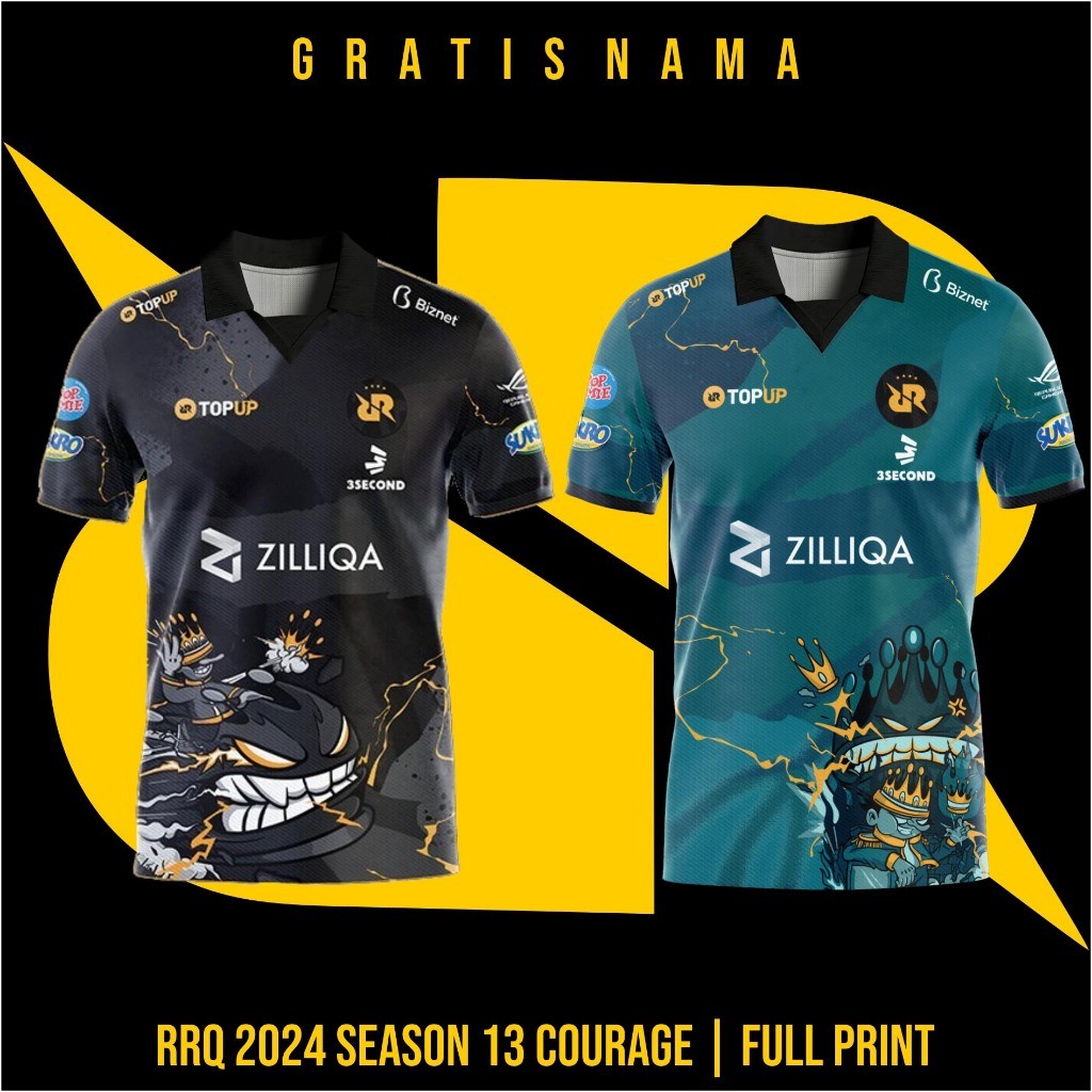 Jual Jersey printing RRQ 2024 Season 13 Courage Free custom namset ...