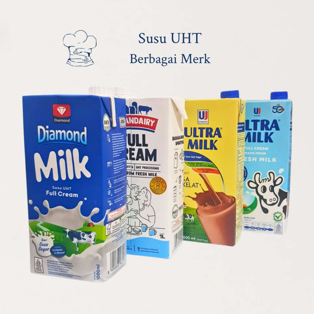 Jual Susu UHT Ultra Milk / Grandairy Fullcream / Diamond 1L & 250ml ...
