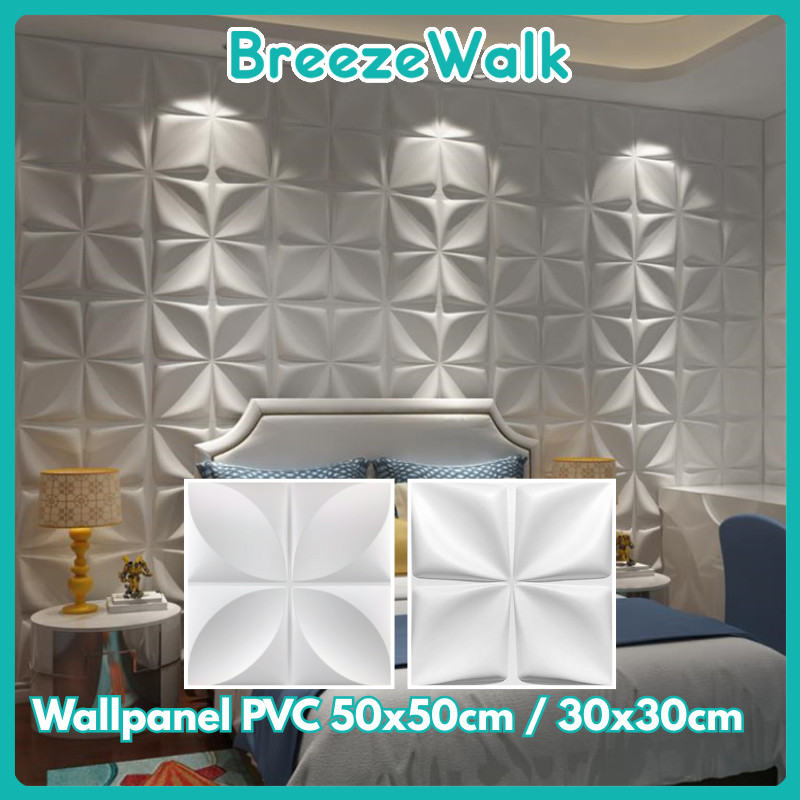 Jual BreezeWalk - Wall Panel 3D Motif Timbul PVC Wallpaper Dinding ...