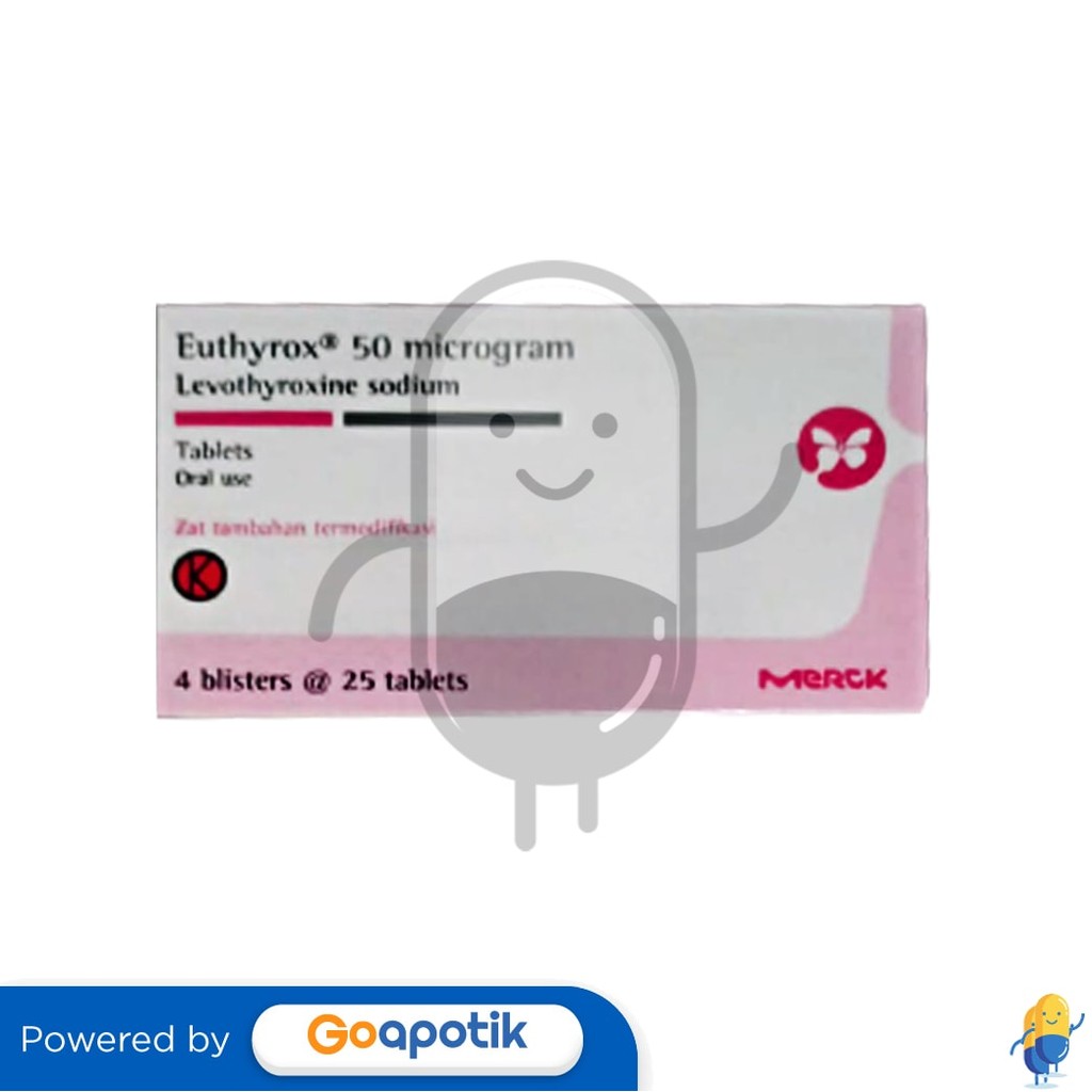 Jual Euthyrox 50 Mcg Box 100 Tablet / Hipotiroid | Shopee Indonesia