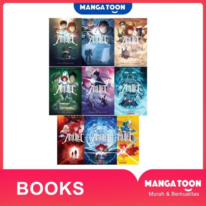 Jual Amulet (9 book series) by Kazu Kibuishi - MangaToon | Shopee Indonesia