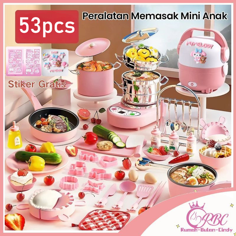 Jual [Penjual Lokal] 53pcs Mainan edukasi masak Mini anak-anak ...