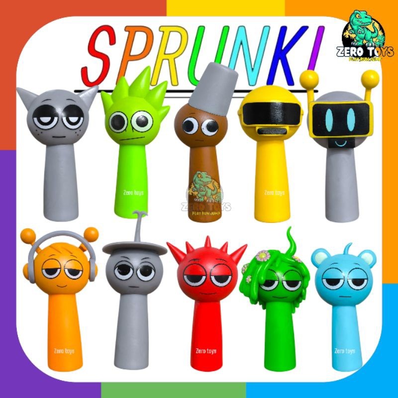 Jual Figure Sprunki Random Satuan mainan lucu figur Game Horor sprunky ...