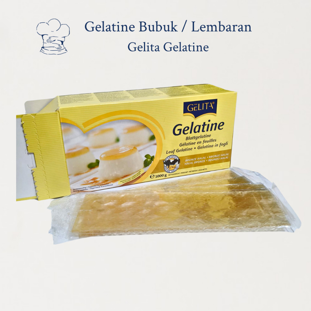 Jual Gelatin Lembaran Gelita / Gelatine Bubuk – Gelatin Sheet / Powder ...