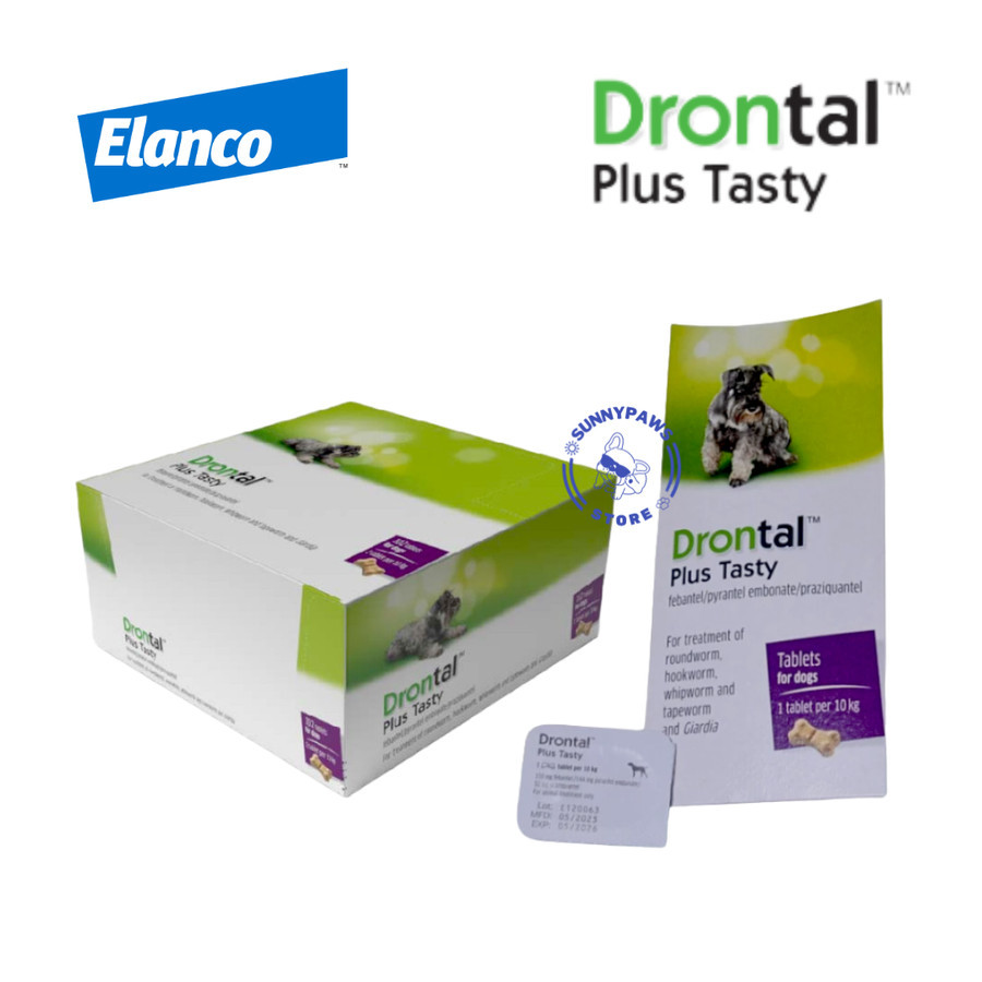 Jual [SUNNYPAWS] Drontal Dog Plus Tasty Obat Cacing Anjing Dewormer ...