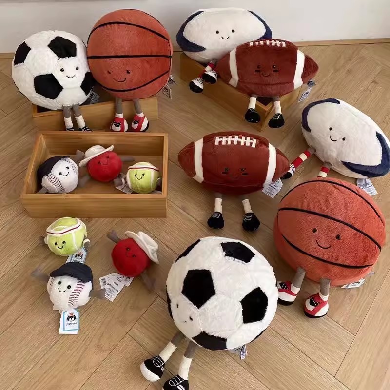 Jual JELLYCAT Amuseables Sports Rugby Ball/American Football/Beach ...