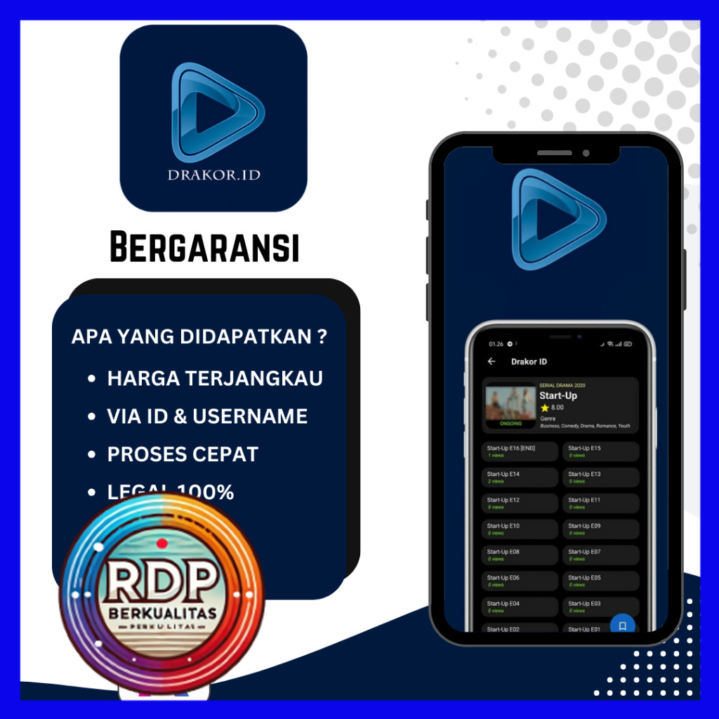 Jual Drakor ID Premium 1 Tahun Full Garansi (Proses Tercepat Buka 24 Jam) | Shopee Indonesia
