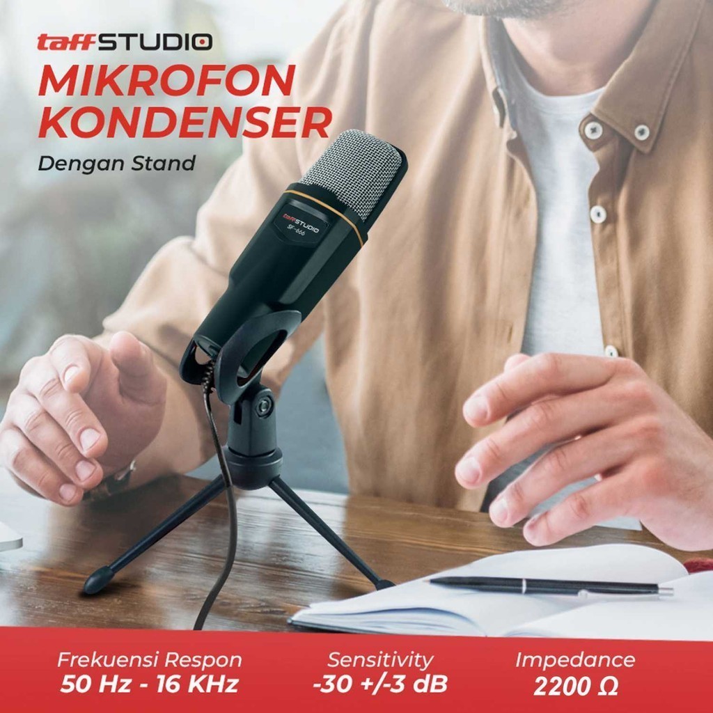 Jual TaffSTUDIO Mikrofon Kondenser Studio Profesional Microphone with ...