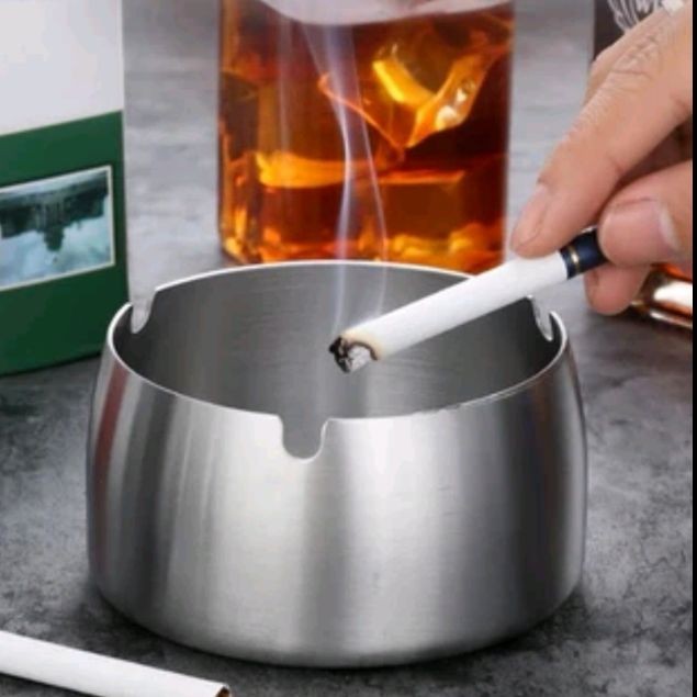 Jual Stainless Steel Ashtray Asbak Cafe Aesthetic Anti Karat | Shopee ...