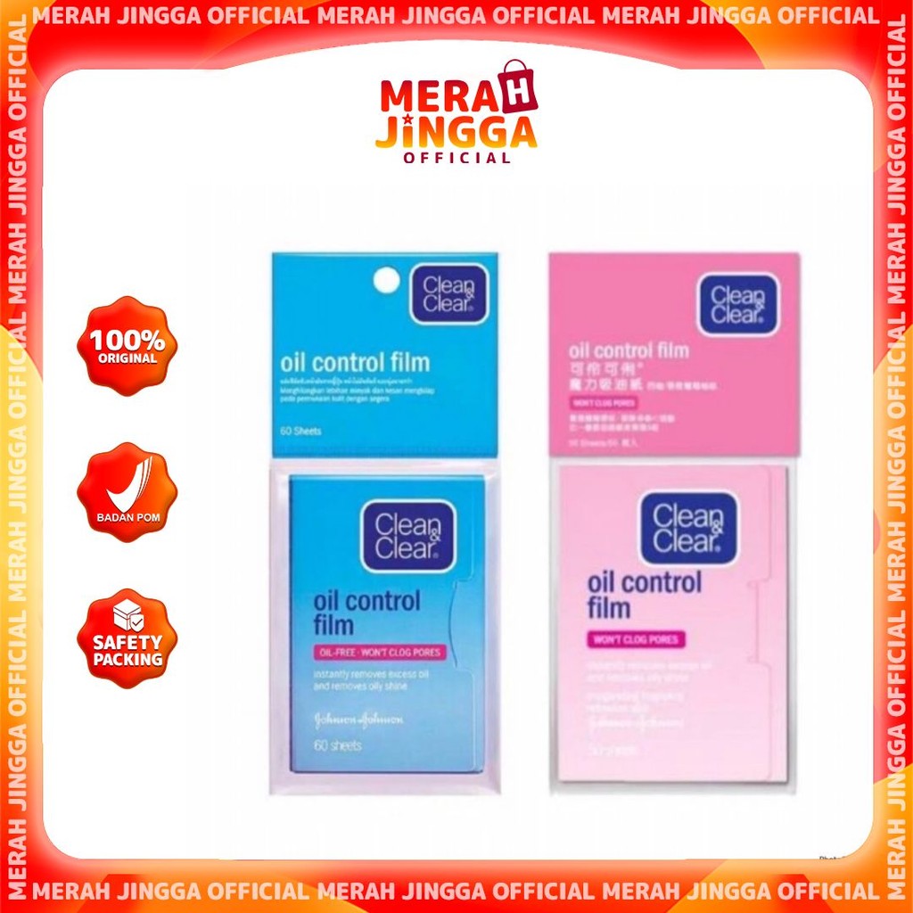 Jual Clean and Clear Oil Control Film Face Paper Kertas Minyak Wajah ...