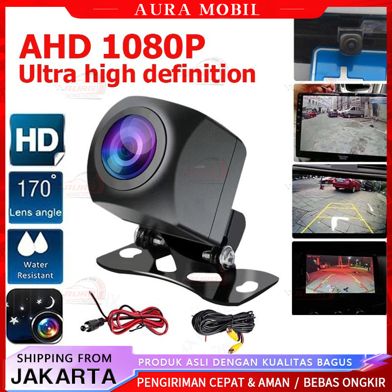 Jual Kamera Belakang Mundur AHD Mobil Kamera Spion Mobil 720P Kamera Belakang HD 170° Kabel ...