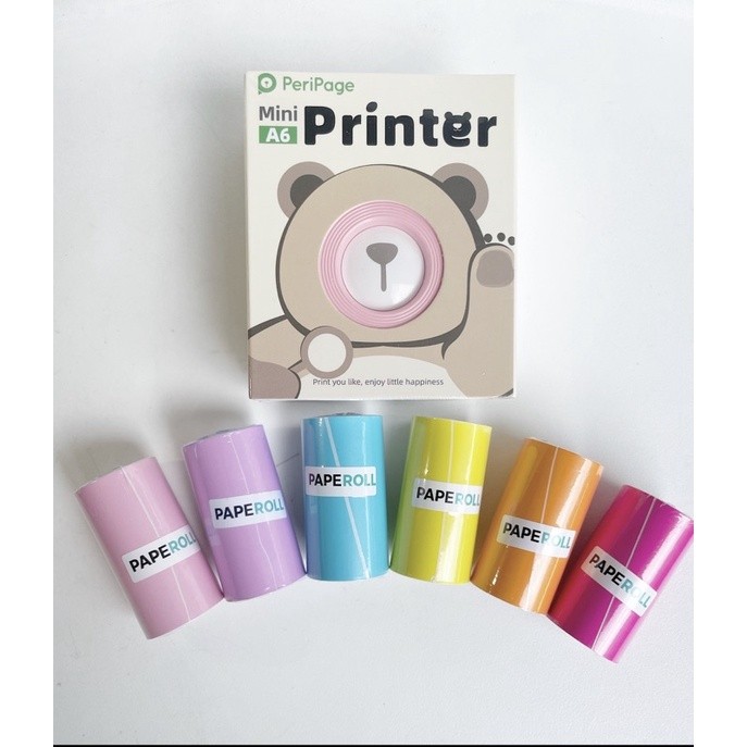 Jual Sticker (Perekat) Thermal Paperang / Peripage Warna NEON Portable ...