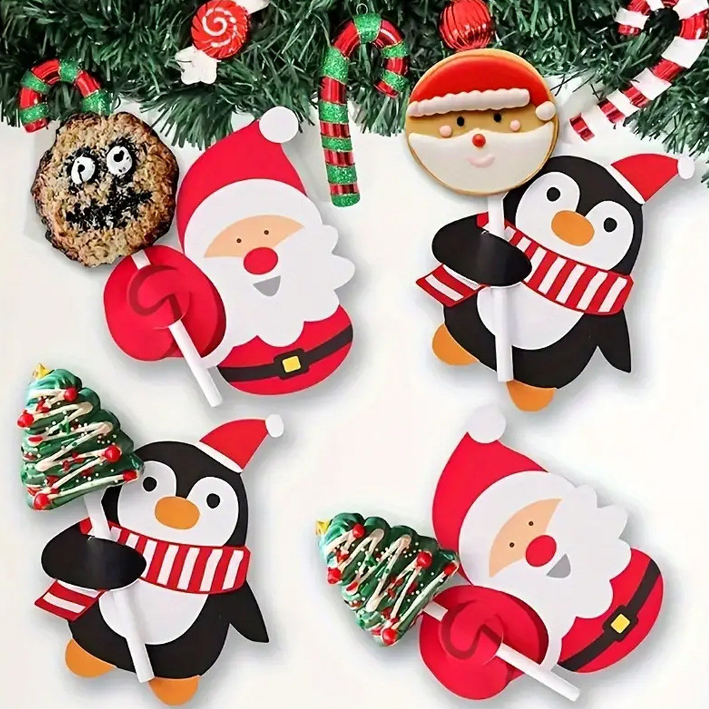 Jual 50Pcs Kartu Ucapan Merry Chrismast Tempat Permen Natal Greeting ...