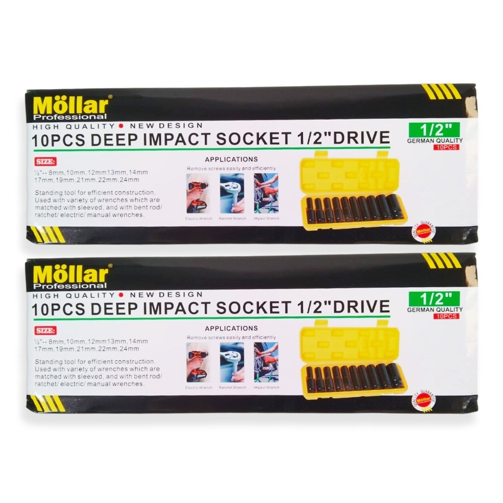 Jual DEEP IMPACT SOCKET 10 PCS 1/2 DR MOLLAR | Shopee Indonesia