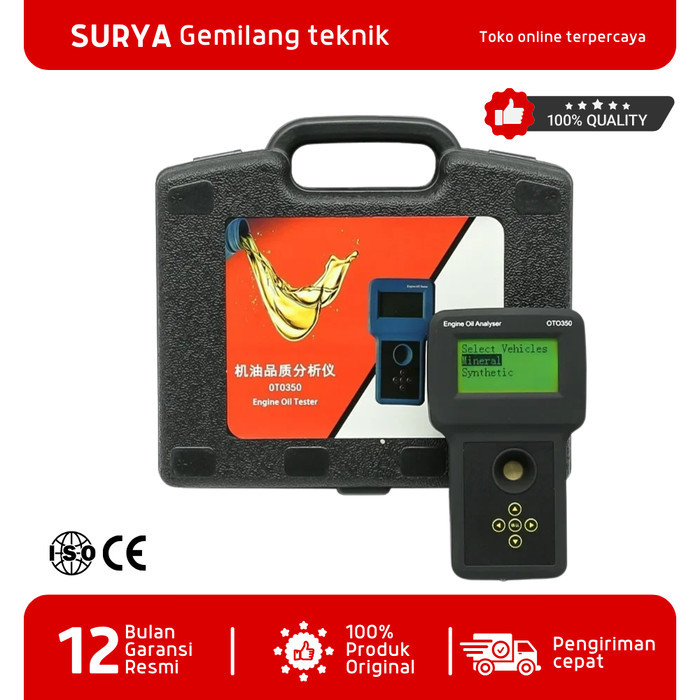 Jual Engine Oil Analyzer OTO350 Motor Oil Tester For synthetic standar ...