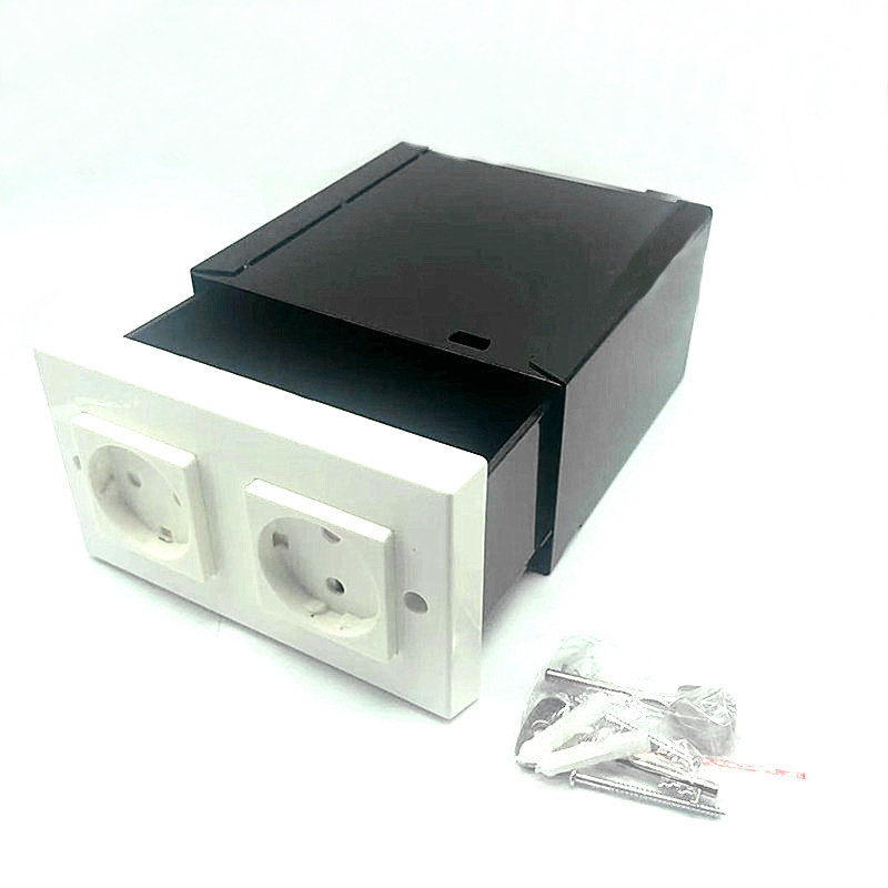 Jual Imitation Double Plug European Standard Socket Wall Safe Security ...